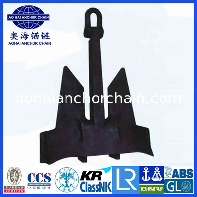 AC-14 HHP Anchor, Black Painted stockless AC-14 high holding power Anchor with KR LR BV NK DNV ABS CCS cert.
