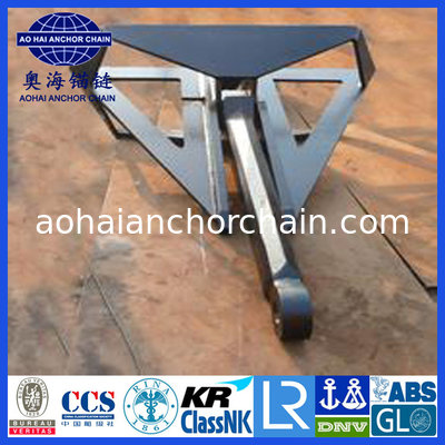 Flipper Delta Anchor, Black Painted stockless Delta Flipper Anchor with KR BV NK LR ABS DNV CCS certification