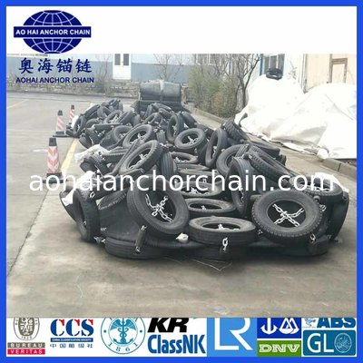 50KPA chain-net type Pneumatic Rubber Fender, Marine Pneumatic rubber fender with Certification