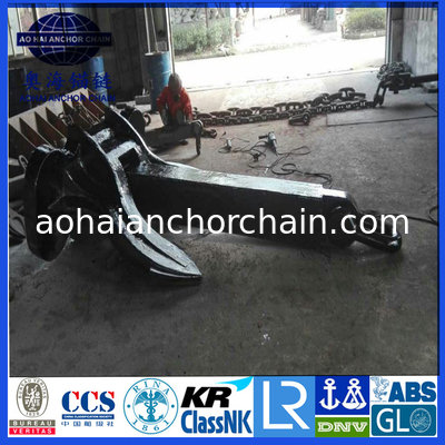 SR Type Spek Stokless Anchor, Black Painted stockles type Spek Anchor with KR LR BV NK DNV ABS CCS cert.