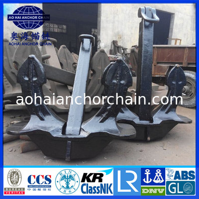 Hall Stokless Anchor, Black Painted stockles A / B / C type Hall Anchor with KR LR BV NK DNV ABS CCS cert.