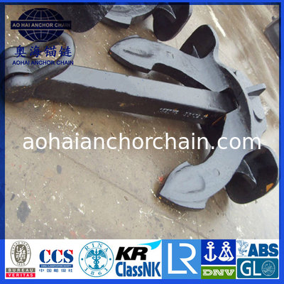 Japan Stokless Anchor, Black Painted cast steel Japan Anchor with KR LR BV NK DNV ABS CCS cert.