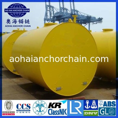 Anchor Pendant Steel structured offshore mooring buoy, Yellow Painted steel structure Mooring Buoy