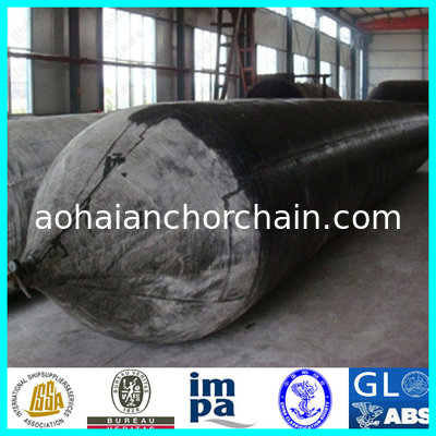 Length 10~24M Marine rubber airbags, natural rubber ship dry docking marine rubber airabgs