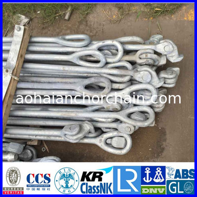 Eye to swivel container lashing bars, Galvanized lashing bar container Securing Equipment with GL BV CCS ABS NK