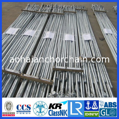 4700mm Eye to swivel container lashing bars, Galvanized lashing bar container Securing Equipment with GL BV CCS ABS NK