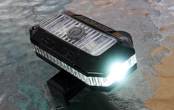 rechargeable warning led shoulder light police magnetic flashing light