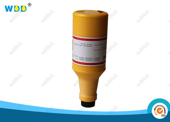 Adhesion Yellow Industrial Inkjet Date Coding Ink Flammable Stimulating