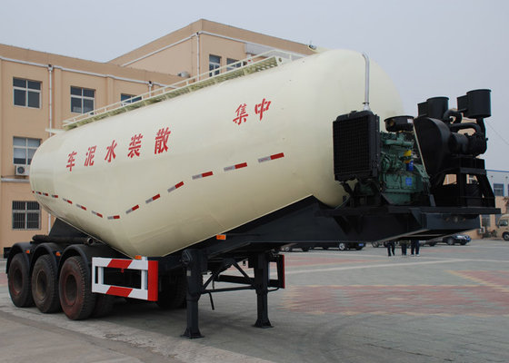 CIMC frac bulk cement pneumatic sand tank hauling trailer top loading in bulk manufacturer for sale