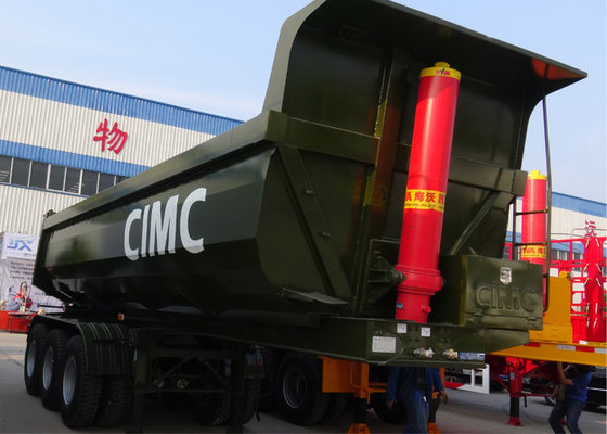 CIMC U shape semi dump trailer transport bulk cargo tipper trailer U shape with the capacity of 30 CBM