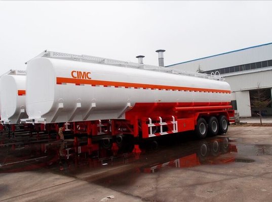 CIMC China 3 axle oil tanker truck trailer road tanker for sale