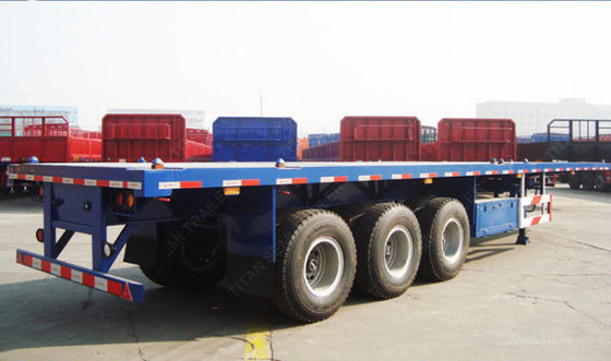 multi axel trailer 40 tons capacity 20 foot flatbed trailer for sale  - CIMC VEHICLE