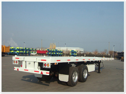 multi axel trailer 40 tons capacity 20 foot flatbed trailer for sale  - CIMC VEHICLE