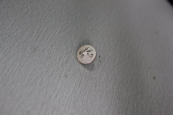 Plating Metal Bowknot Pattern Custom Clothing Buttons , 14L 22L 26L