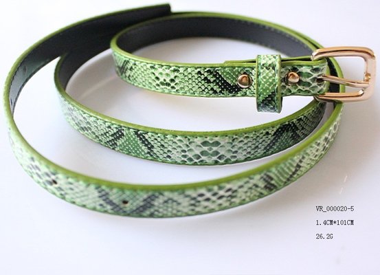 1.4cm Fashion Cloth PU Belts For Women with gold and rose gold buckle