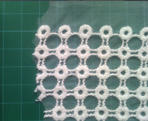 Nature 130cm Cotton embroidered Lace Fabric for Garment Clothing