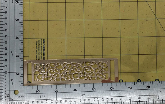 Garment and belt metal bar metal trim Straight decorative pattern