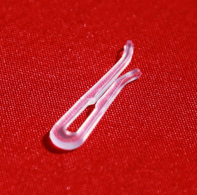 ABS material clothing clips , white and clear color , normal size