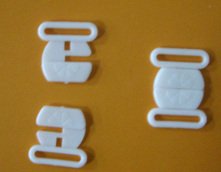 White slide and o - ring bra accessories for lady bra and swimwear