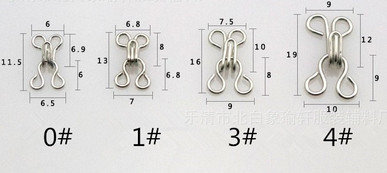 Customized Metal Hook bra accessories