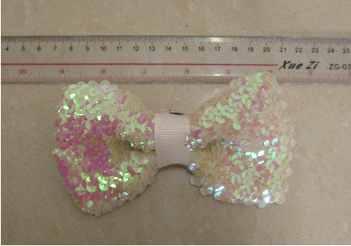 Sequin ribbon 14cm artificial flower corsage in 14cm length for knot
