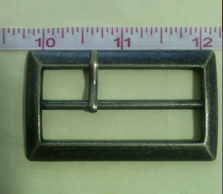 Plating Gunmetal Square Cloth Belt Buckle 