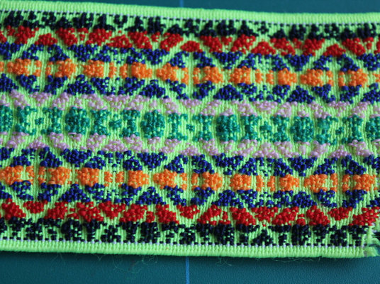 Luggage Woven Elastic Webbing Fluorescence Colorized Nylon / Spandex