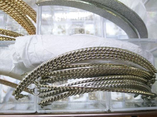 Eco-Friendly Alloy Half Oval Shape Metal Trim  For Decorations Silver Fashion