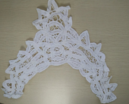 Customized 100% Cotton Lace Collar Handmade Neck Lace Embroidery Collar
