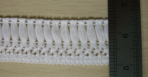 White Short Fringe Qmilch Water Soluble Lace Flower Pattern Lower Hem