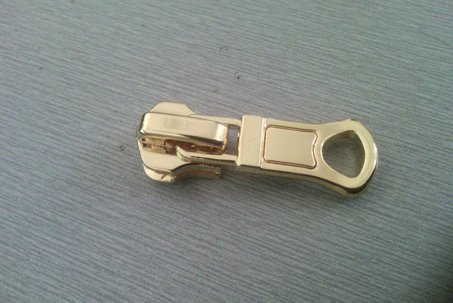Plating Alloy Custom Zipper Pulls Professional Gold For Clothes