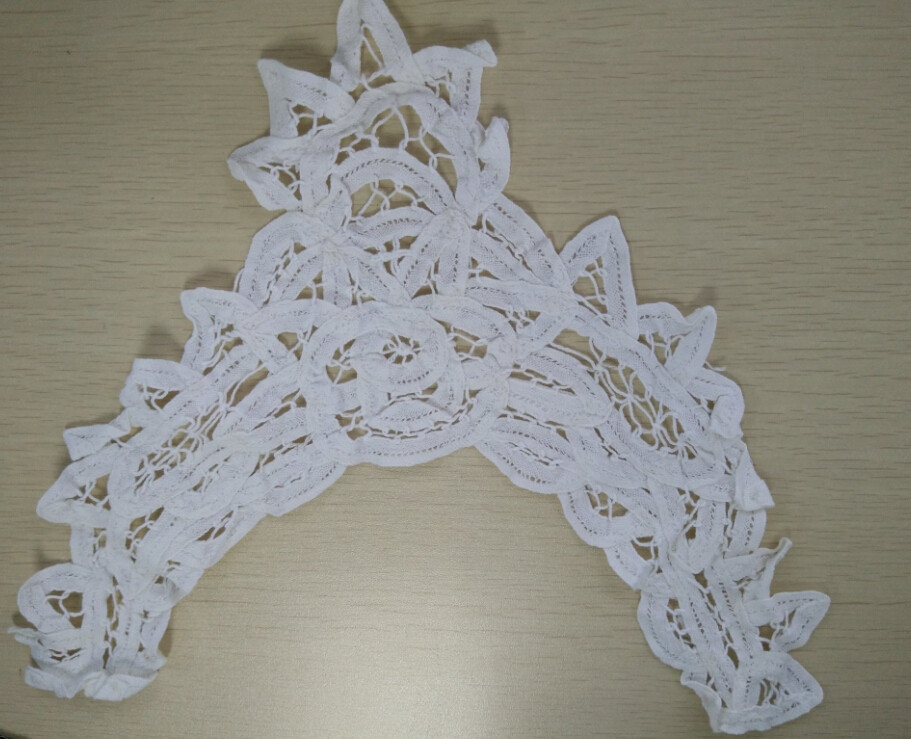 Customized 100% Cotton Lace Collar Handmade Neck Lace Embroidery Collar