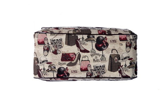Portable lightweight Jute cloth travel bags with adjustable shoulder strap
