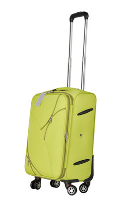 24" green soft traveling roller luggage bags wheeled duffel suitcase for women