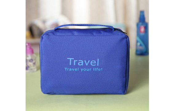 Foldable hanging toiletry travel bag for man women with hook