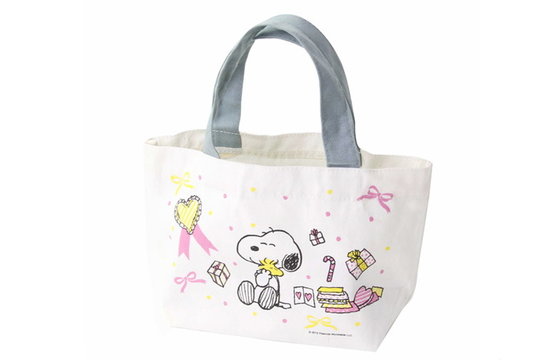 Cartoon pattern durable Cloth shopping hand bag heat pringting for snacks