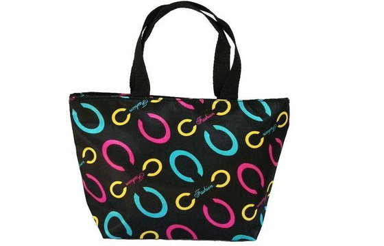 Fashion Dot pattern Custom Cloth Shopping Bag Silk screen printing