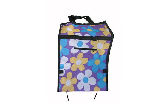 Multi - function ladies foldable trolley shopping bag with flower pattern