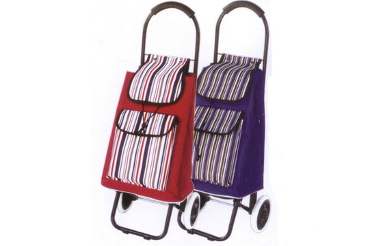 Commercial promotion enclosed wheeled shopping bags with heat printing