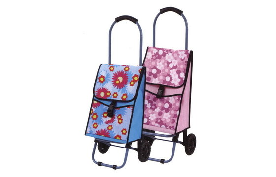 Waterproof detachable wheeled Reusable shopping cart bags for enterprise advertizing