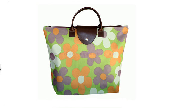 Water - resistant recycle foldable oxford cloth shopping tote bag durable