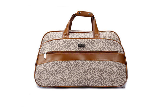 Fashionable duffel trolley travel business bag with smooth rolling wheels