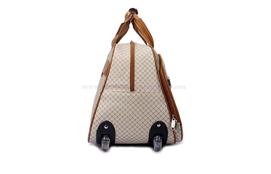 Customized Wheeled duffel roller gear bag for ladies with wheels OEM / ODM