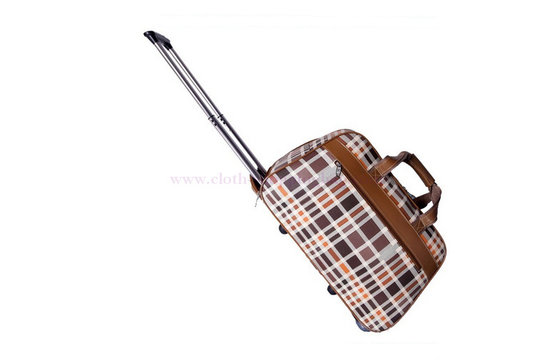 Telescoping handle roller gear travel duffel bag for trip , rolling business cases