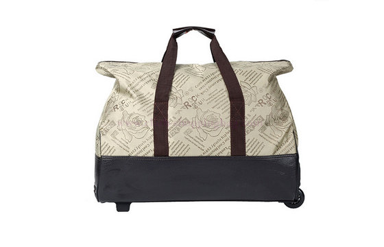 Cute pattern airplane duffel trolley travel bag , Large internal capacity