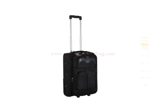 Aluminum trolley system  roller gear bag with 2 spinning wheels