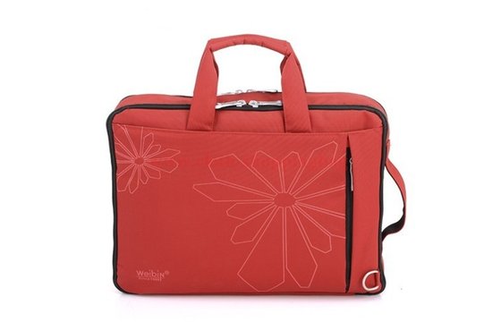 Functional dedicate large 14'' nylon laptop bag with two carrying handles