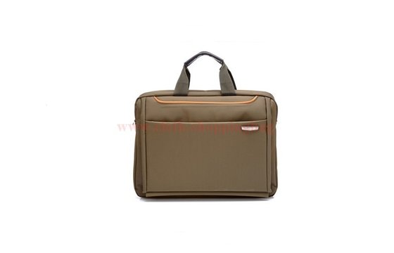 Logo - printing 1680D nylon laptop bags with front and back pockets