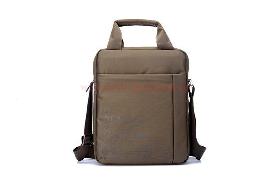 Brown dirty - resistance nylon laptop bag briefcase for 10 “ notebook