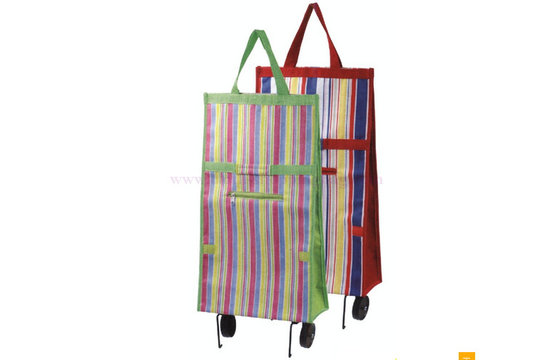 Humanized single shoulder foldable trolley shopping bag Eco - friendly